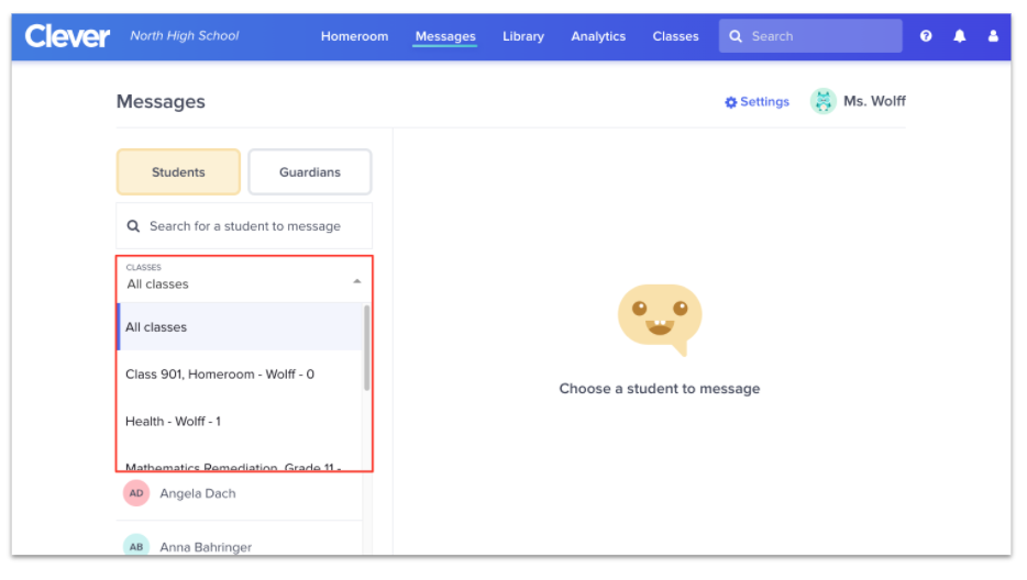 For District Admins: Teacher Messages