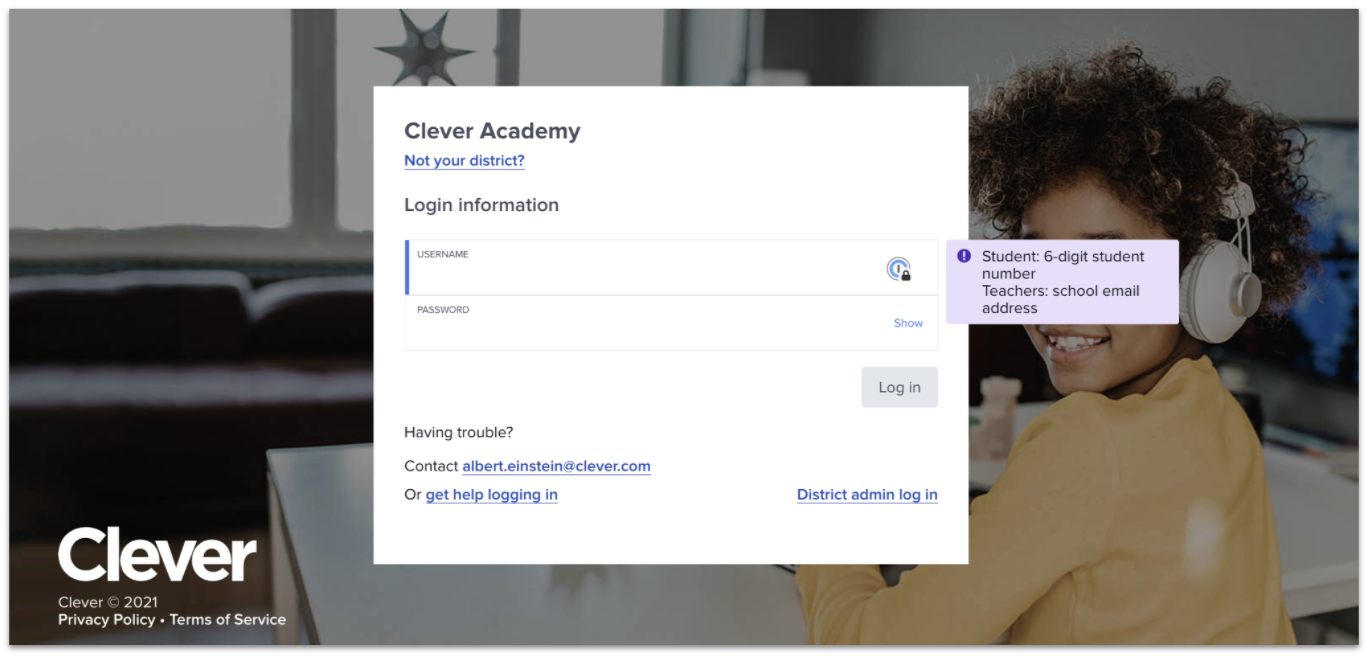 For Teachers: Logging in to Clever