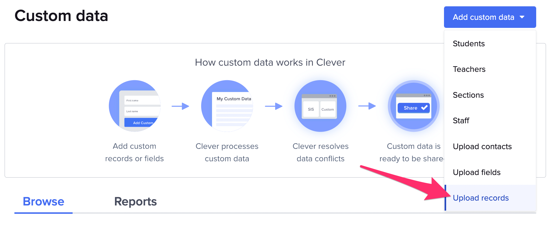 Custom Data: Students