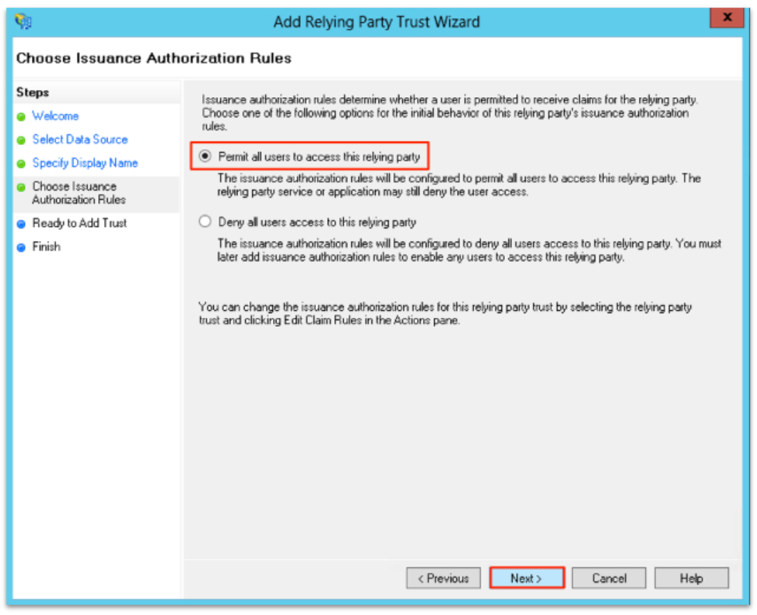 Single Sign-On (SSO): "Log in with ADFS"