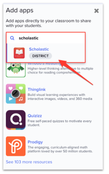 For Teachers: Adding apps & resources