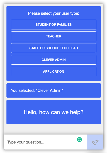 How do I contact Clever Support?