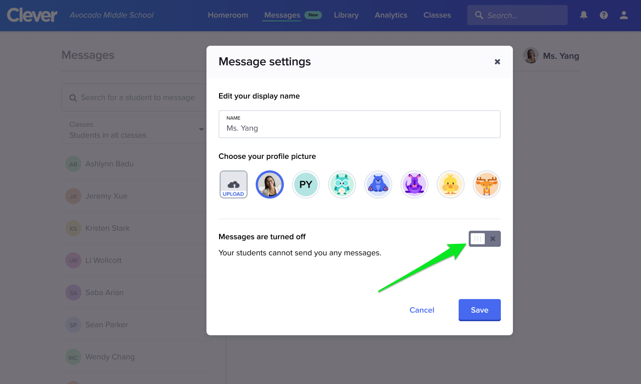 For District Admins: Teacher Messages