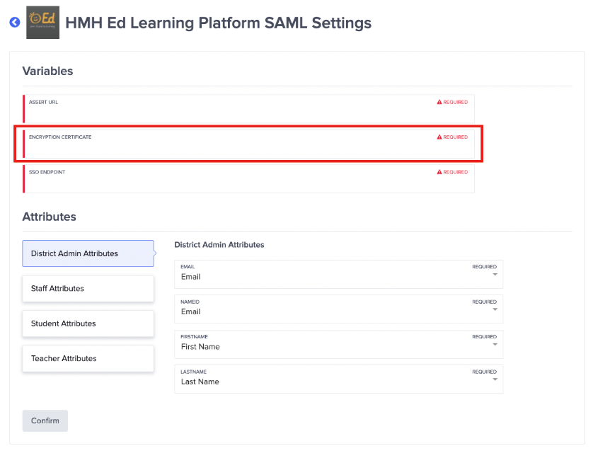 Setting up Single Sign-On (SSO) for HMH