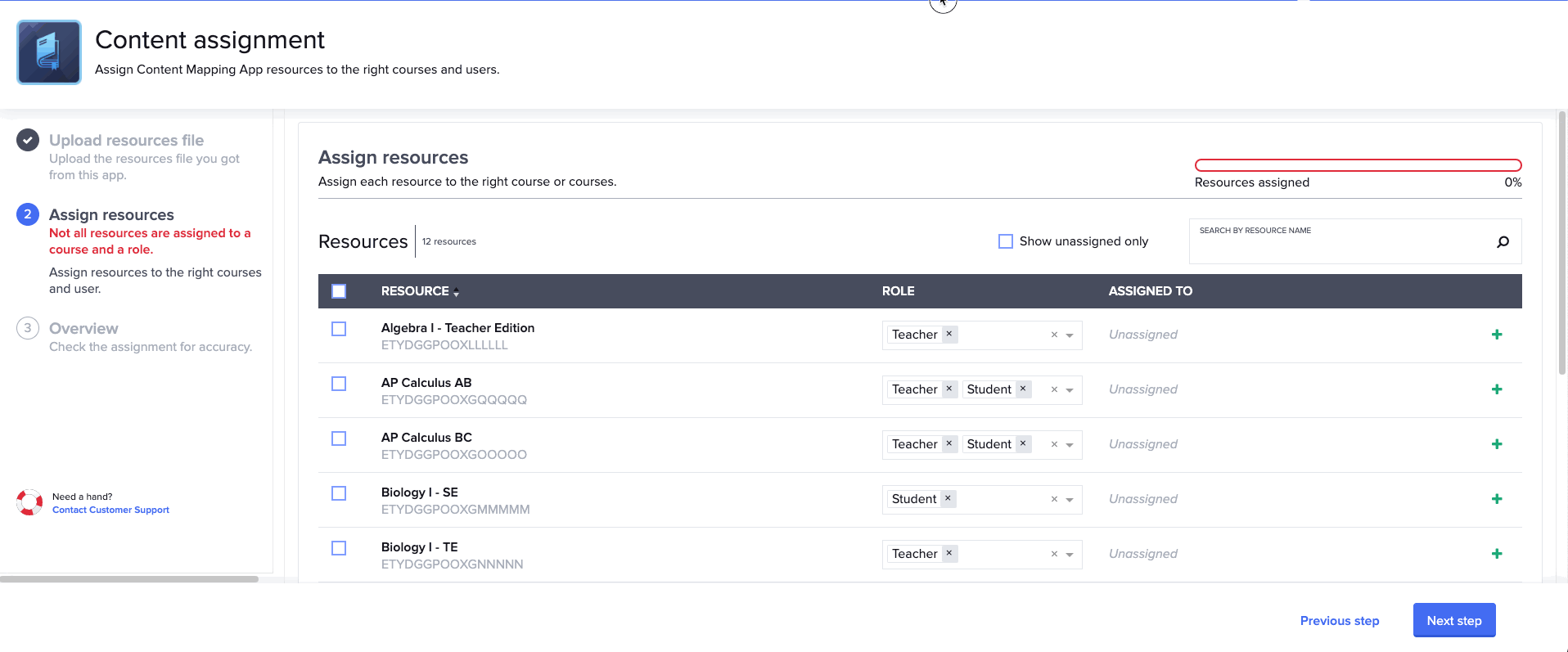 For District Admins: Content Mapping