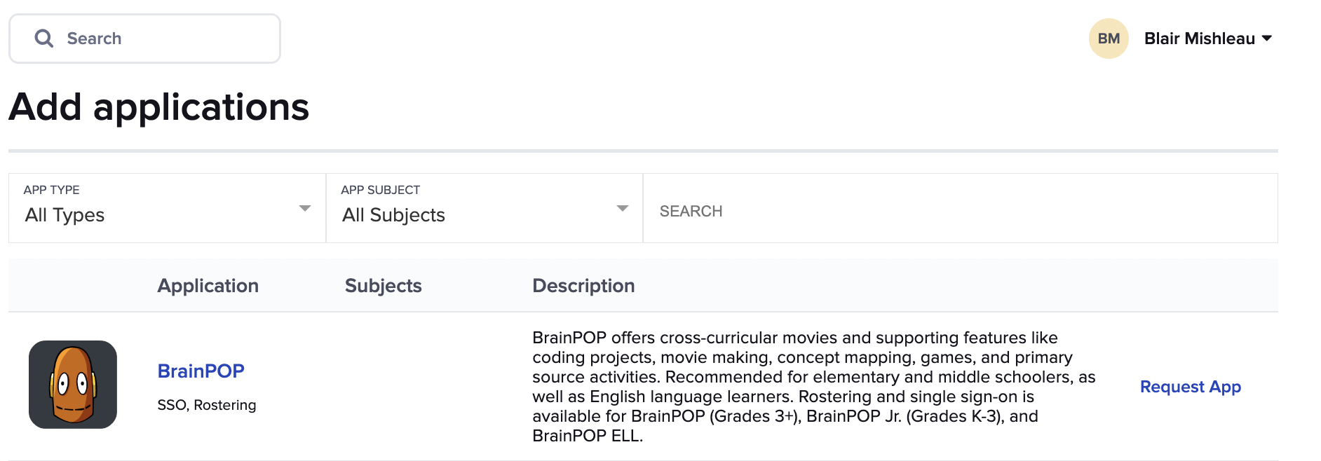 For District Admins: Apps - Add/request or remove apps