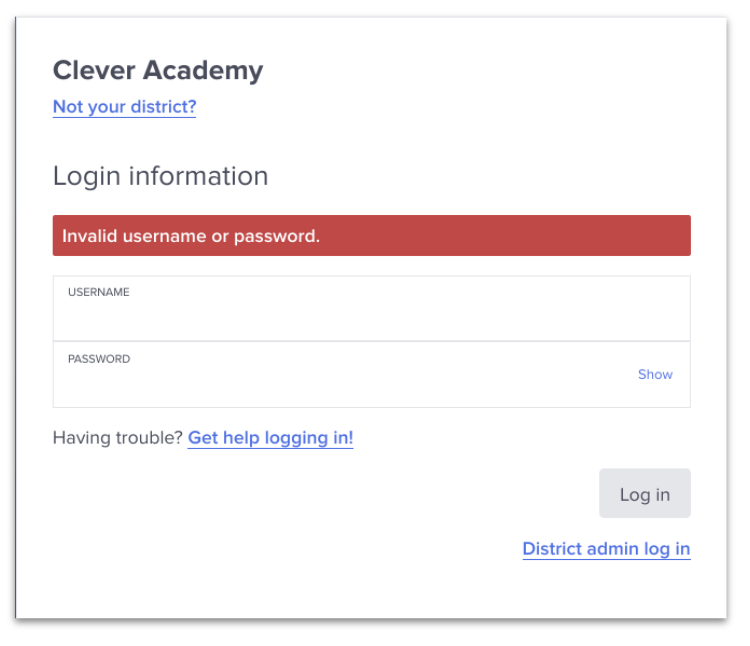 For Staff: Troubleshooting - Logging in