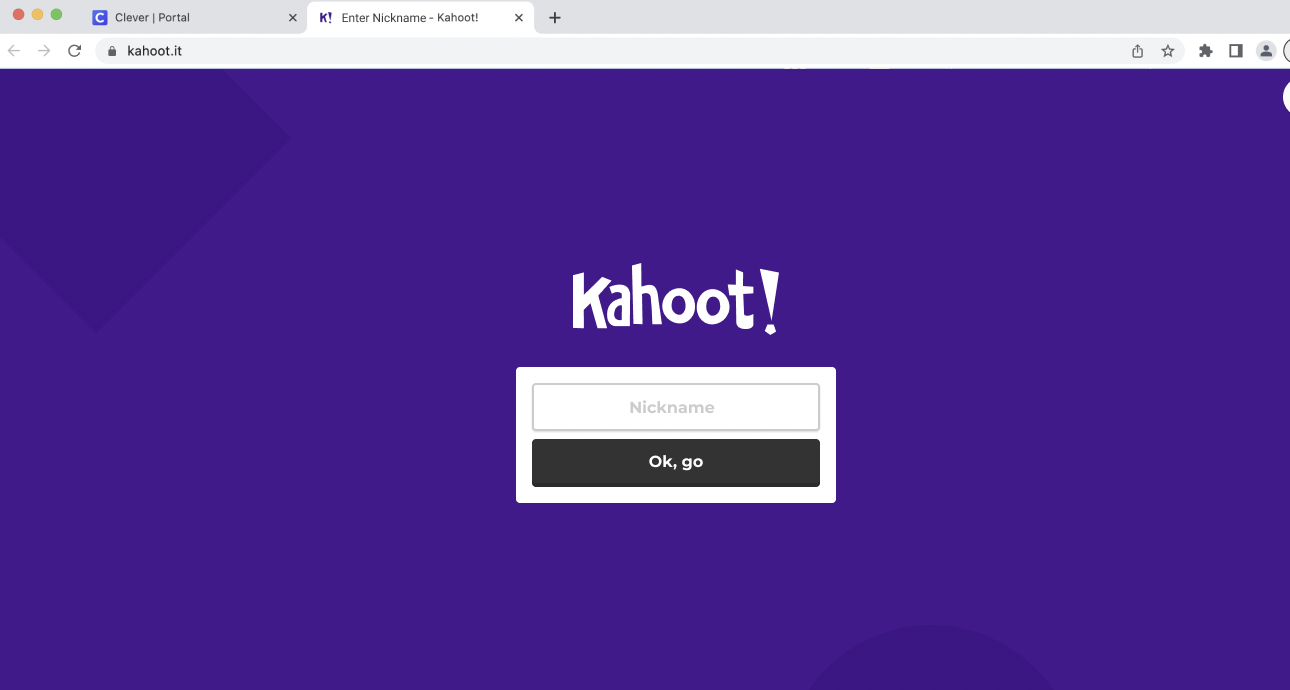 Clever Portal: Launch a kahoot