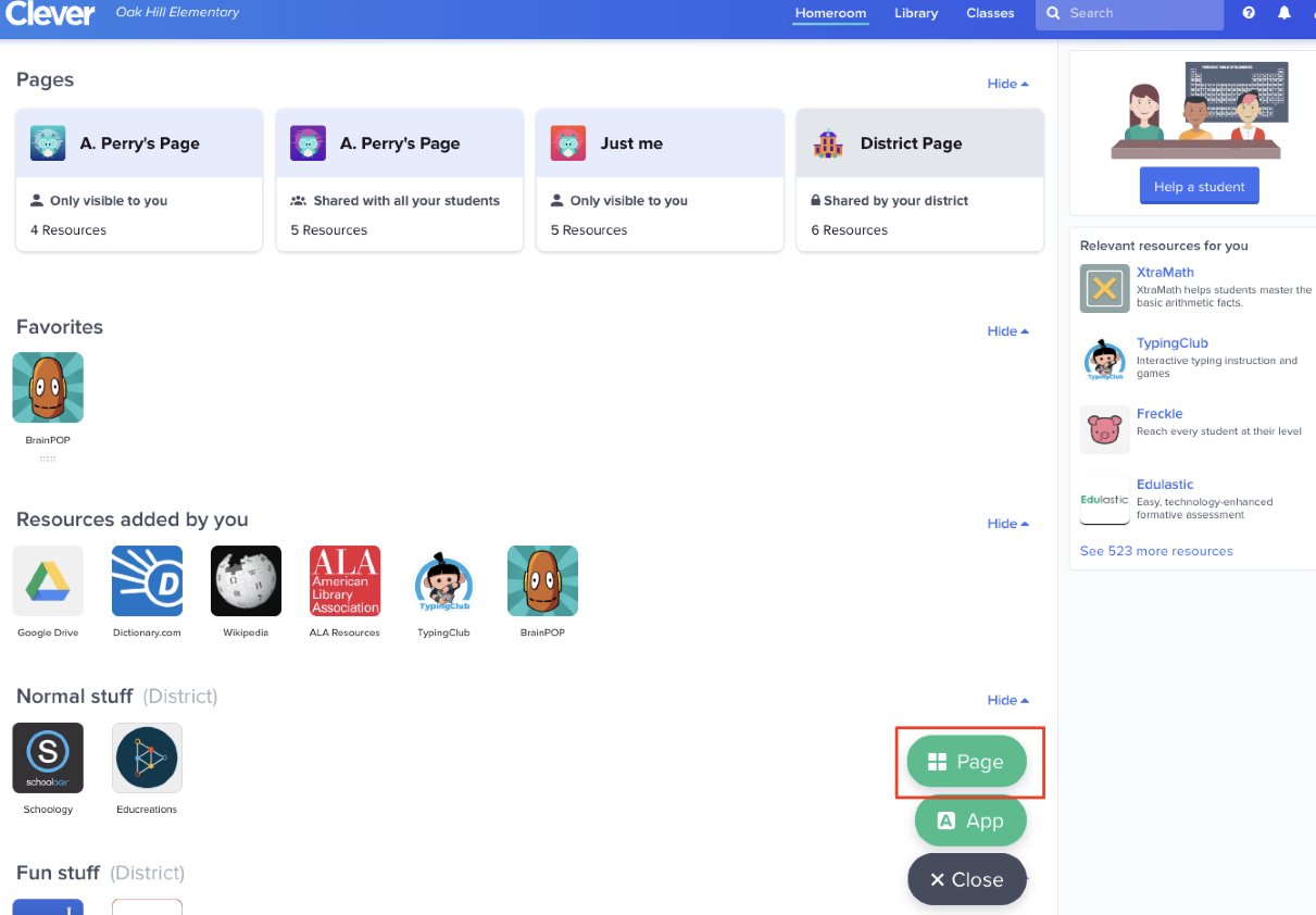 For Teachers: Teacher Pages