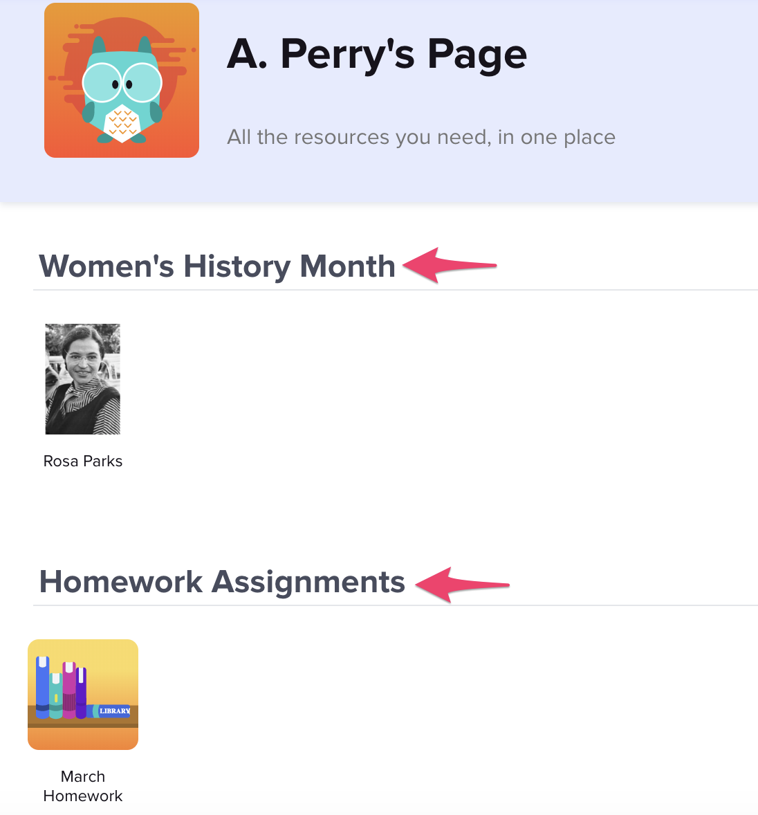 For Teachers: Teacher Pages