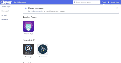For Students: Using the Clever Portal
