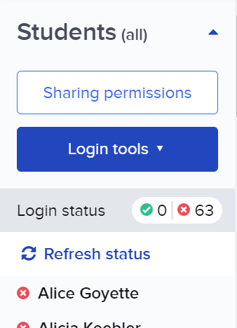 For Teachers: Login Tools