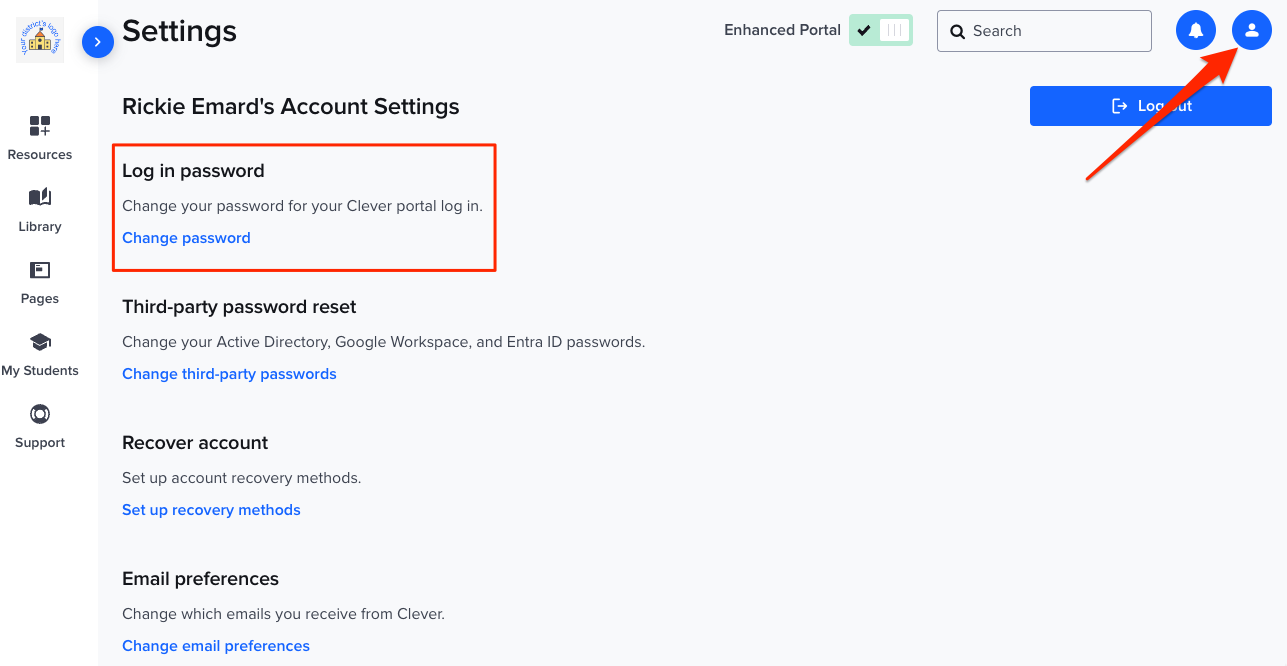For Teachers: How to reset passwords for yourself and students