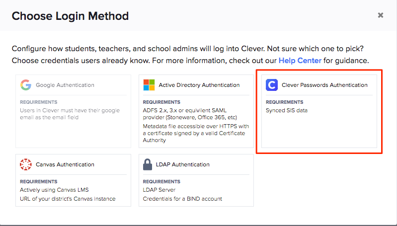 Single Sign-On (SSO): Clever Passwords - Log in with Clever