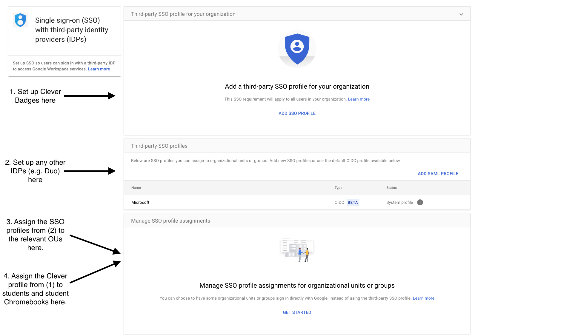 Single Sign-on (SSO): multiple IDPs for Google Workspace