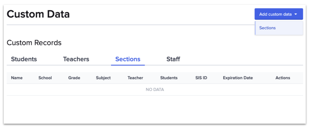 For School Tech Leads: Custom Sections
