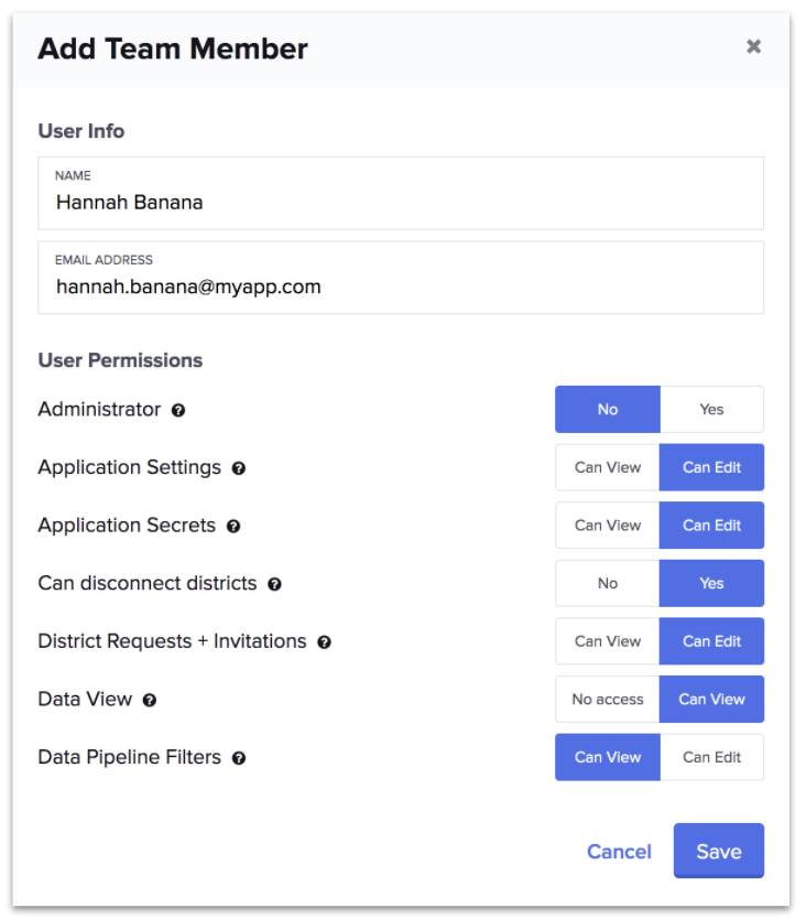 For App Partners: How do I add and manage account team members?