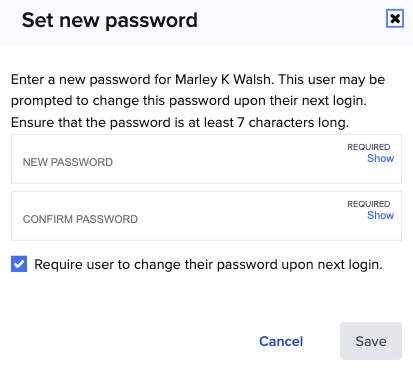 Clever Admin: Account recovery and password reset