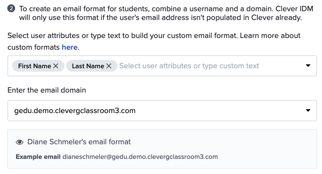 Clever IDM: Setting login credentials
