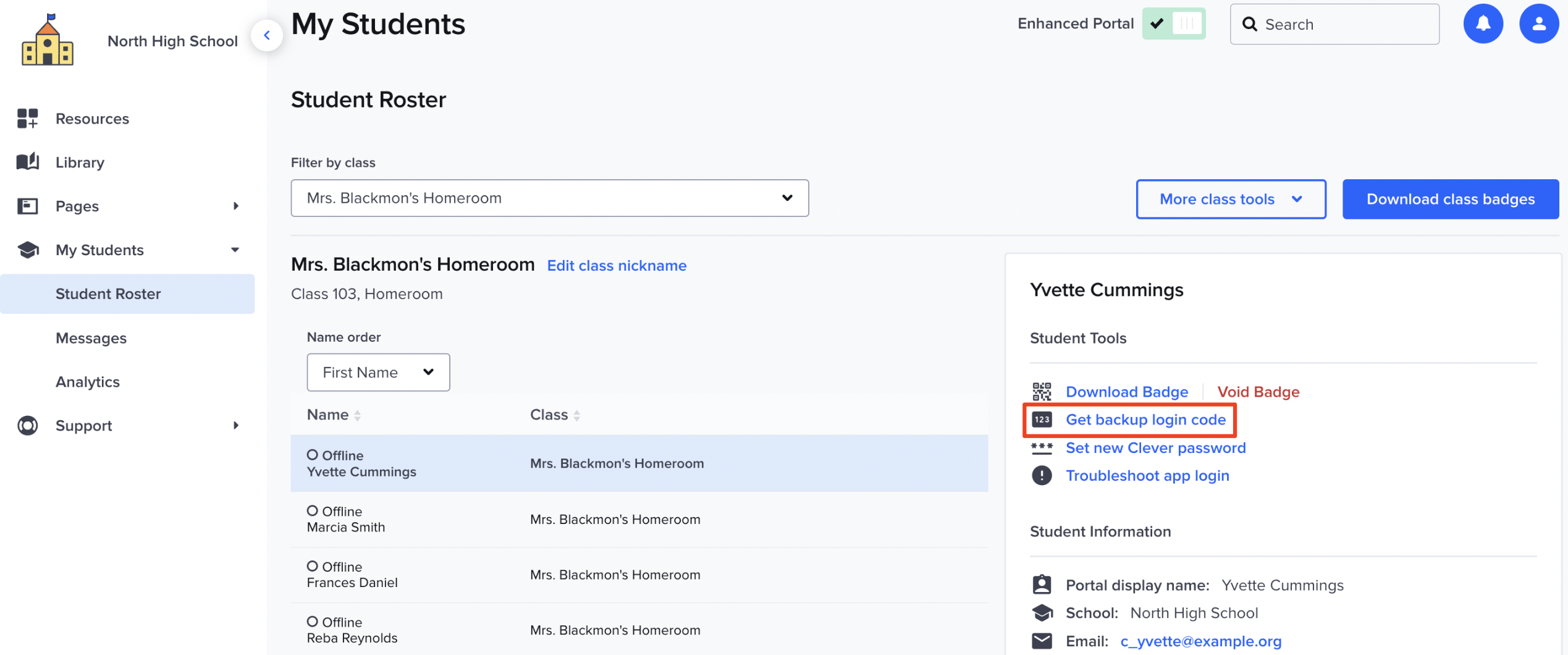 For Teachers: Clever Badges - PINs