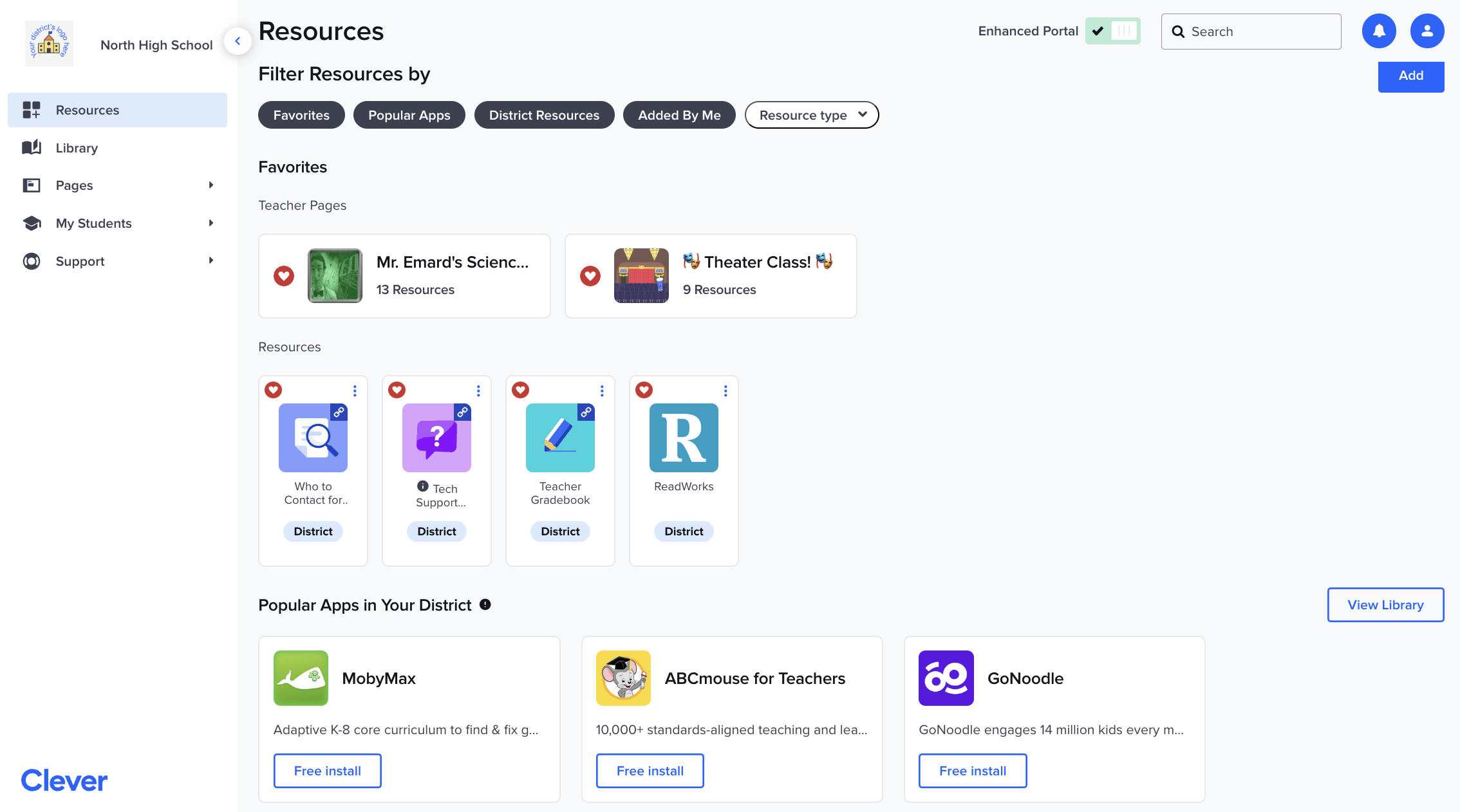 For Teachers: Overview of the Clever Portal