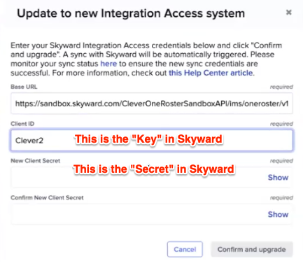 Upgrading Skyward Qmlativ OneRoster API