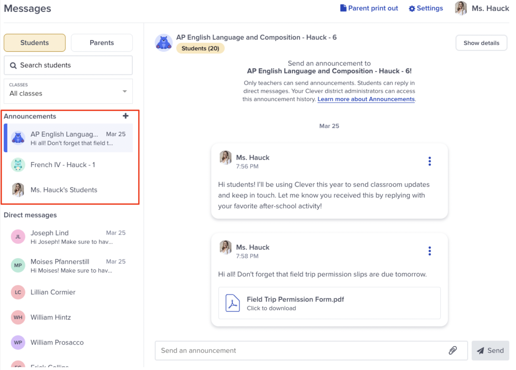 For Teachers: Overview of the Clever Portal