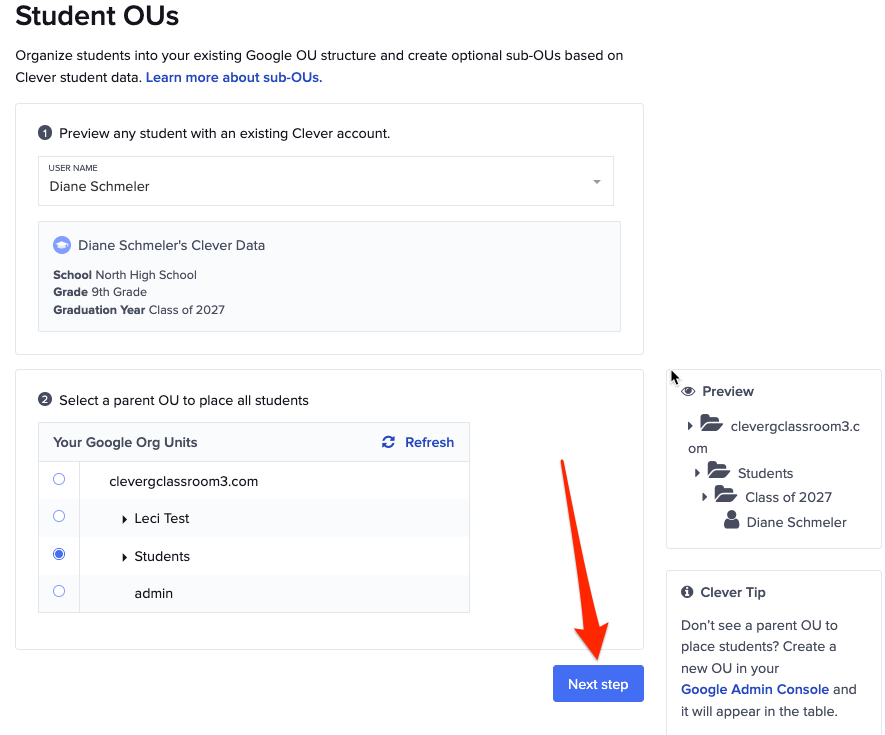 Clever IDM: Organizing OUs