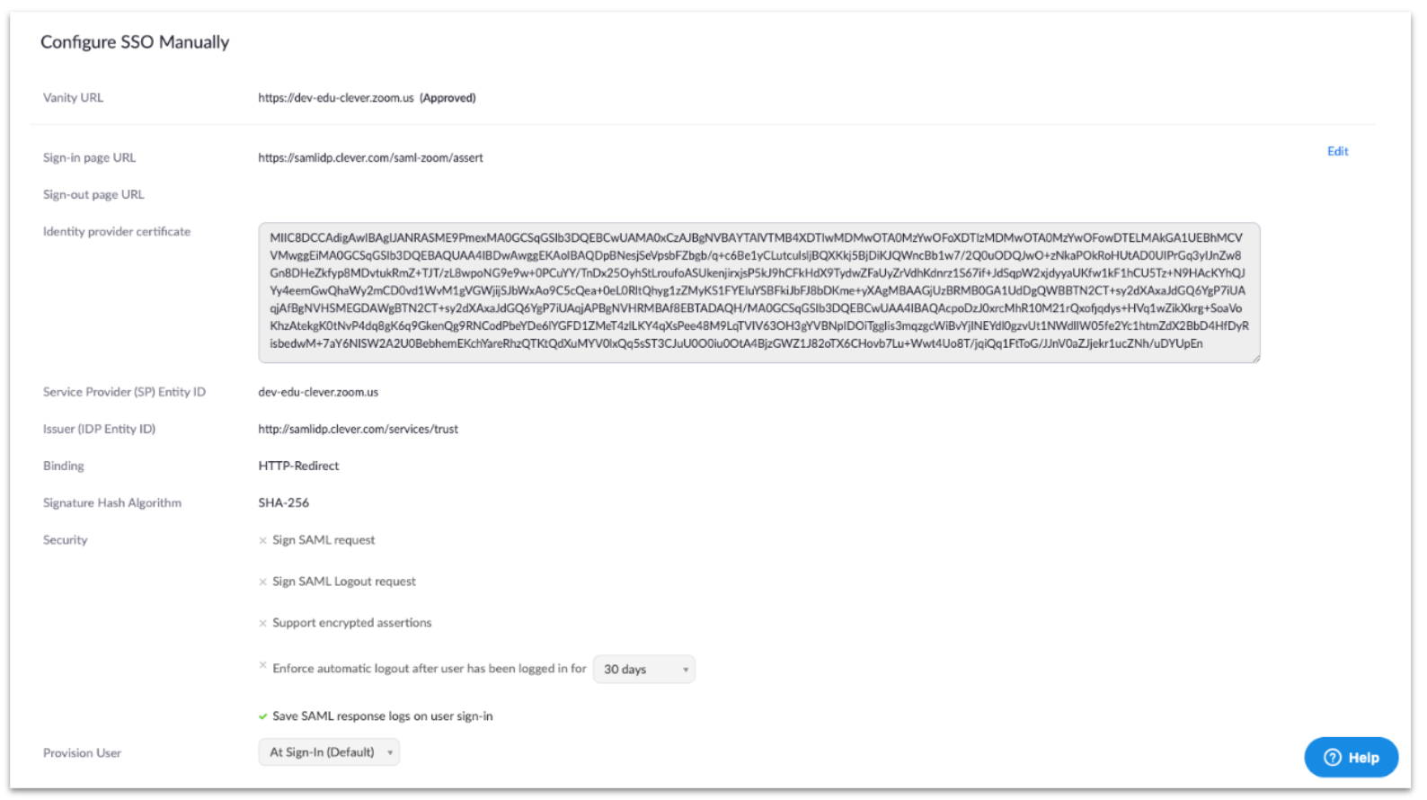 For Clever Admins: Configuring SSO for Zoom
