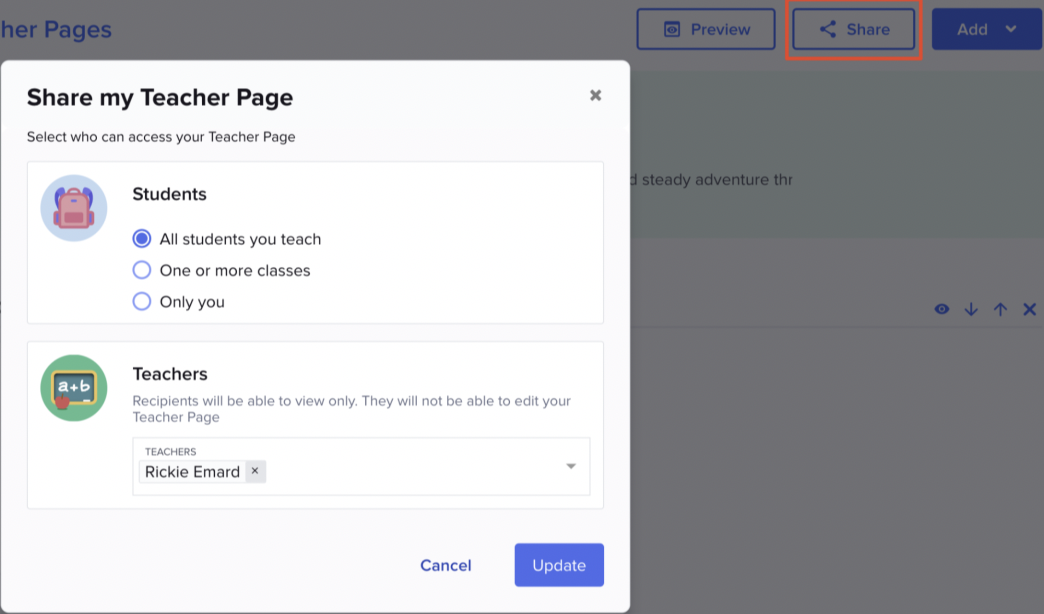 Clever Portal: Teacher Pages