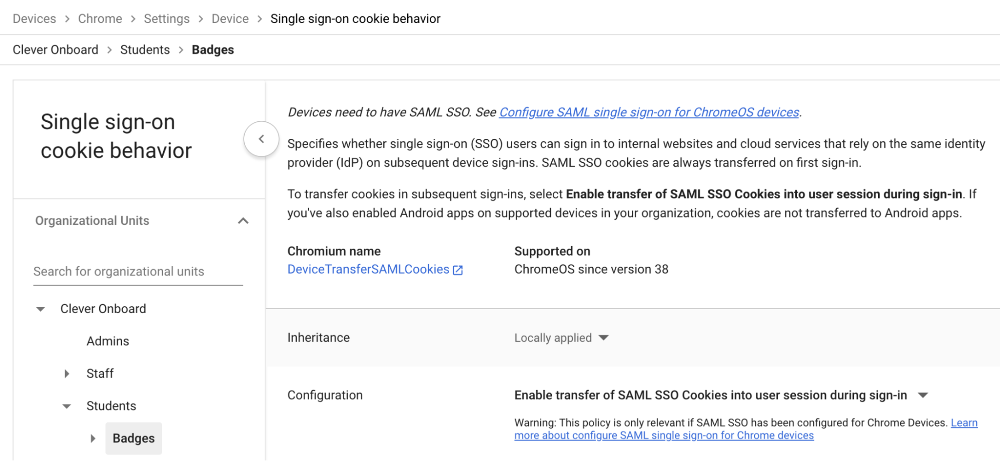 Single Sign-on (SSO): Setting up Clever Badges and Chromebook logins ...