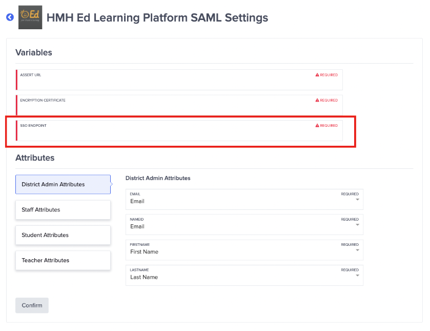 Setting up Single Sign-On (SSO) for HMH
