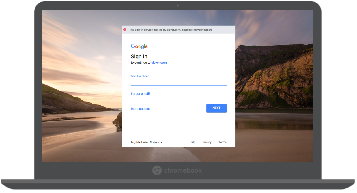 Clever Badges: Chromebook login flow