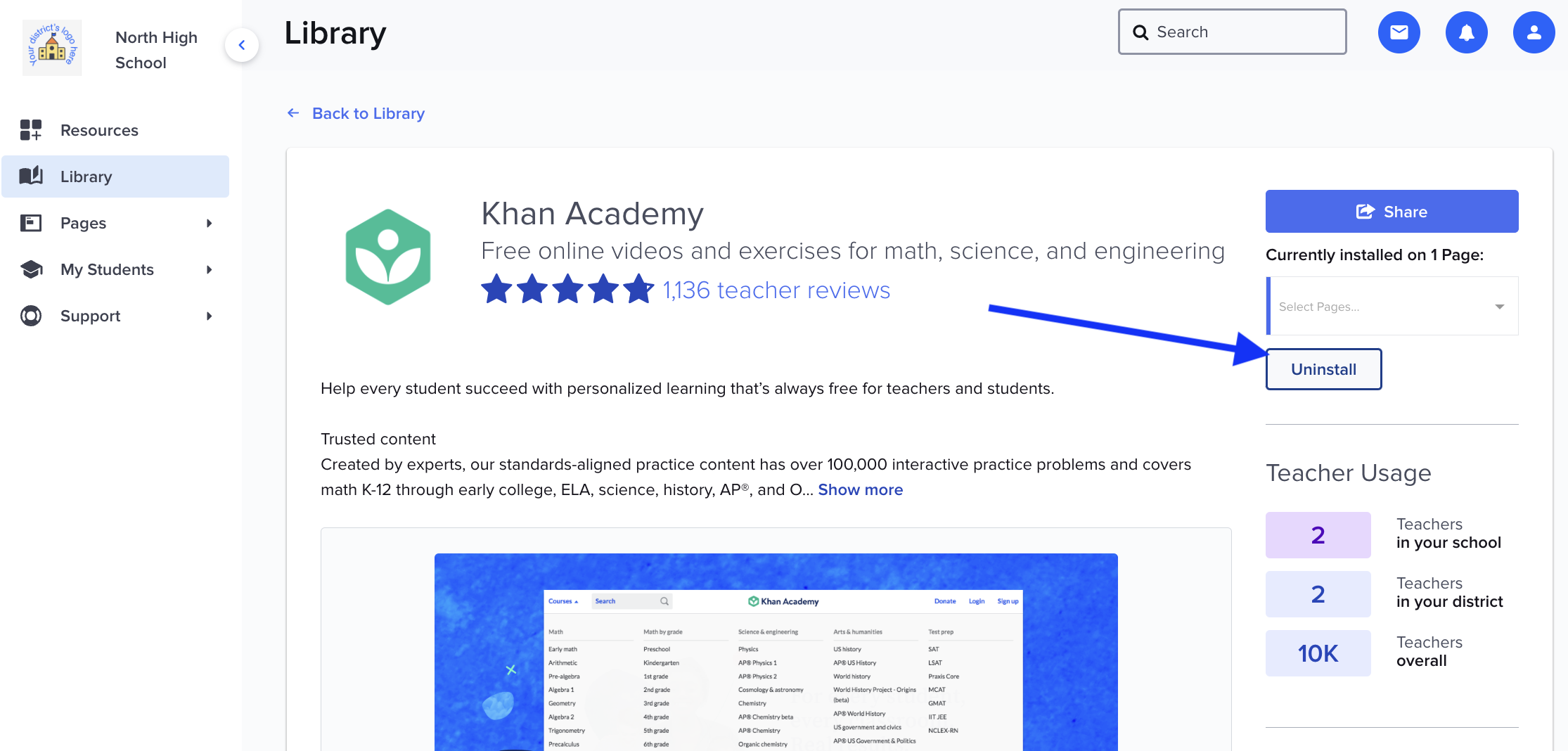 For Teachers: Clever Library - adding applications