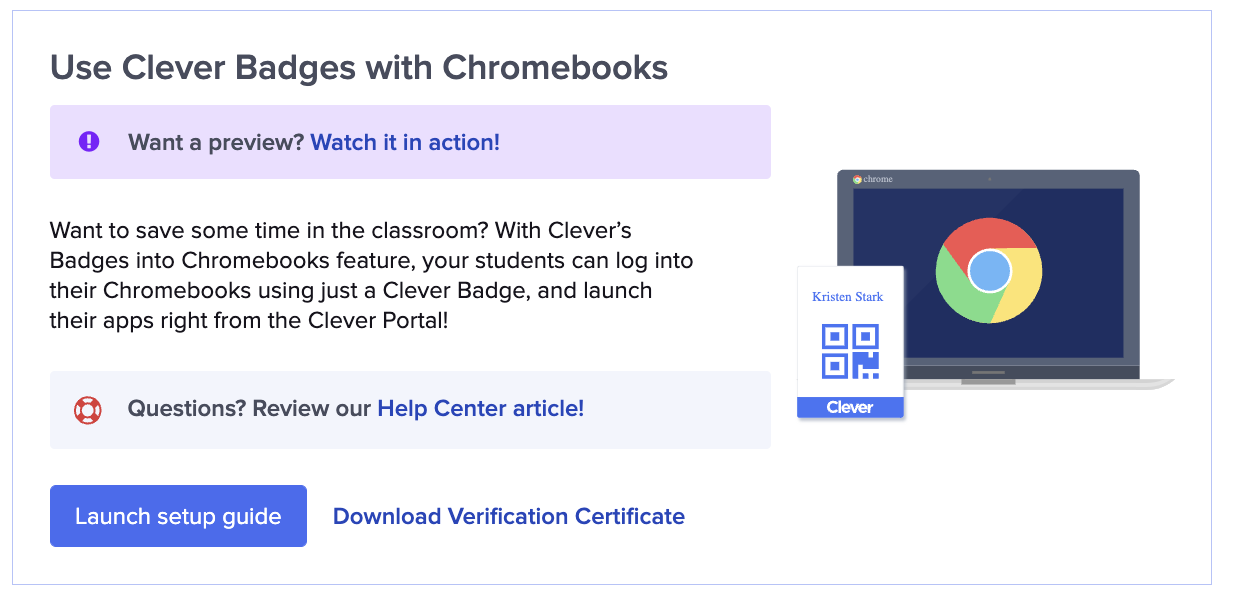 Single Sign-on (SSO): Setting up Clever Badges and Chromebook logins ...