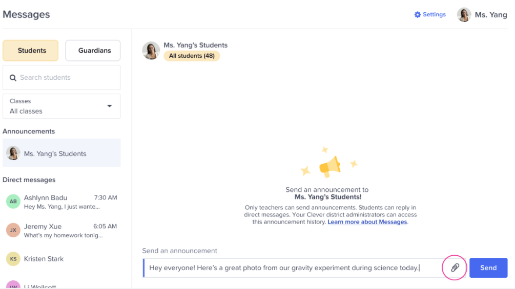 Messaging - Sending Attachments