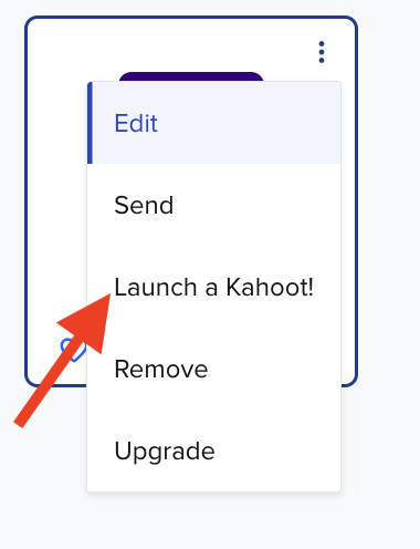 Clever Portal: Launch a Kahoot
