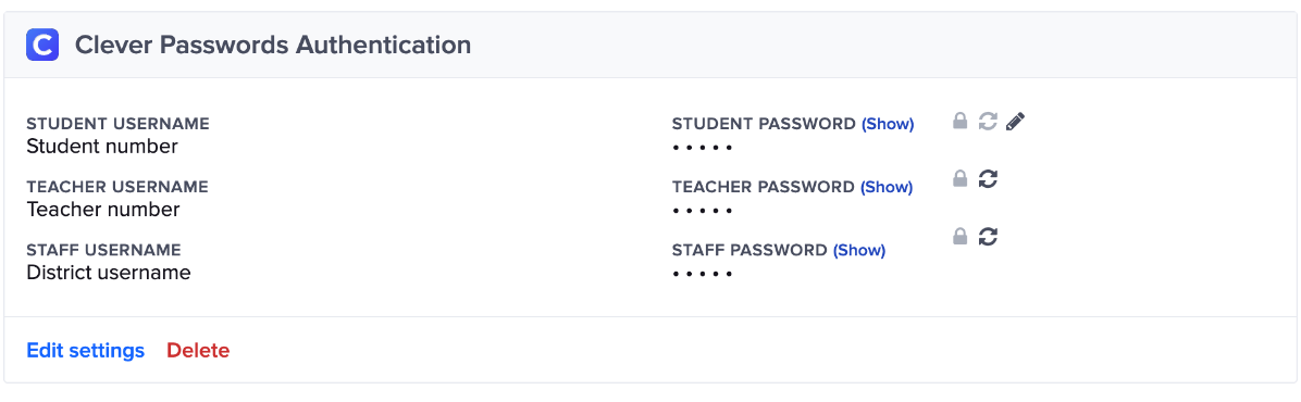 Single Sign-On (SSO): Clever passwords - Log in with Clever (classic)