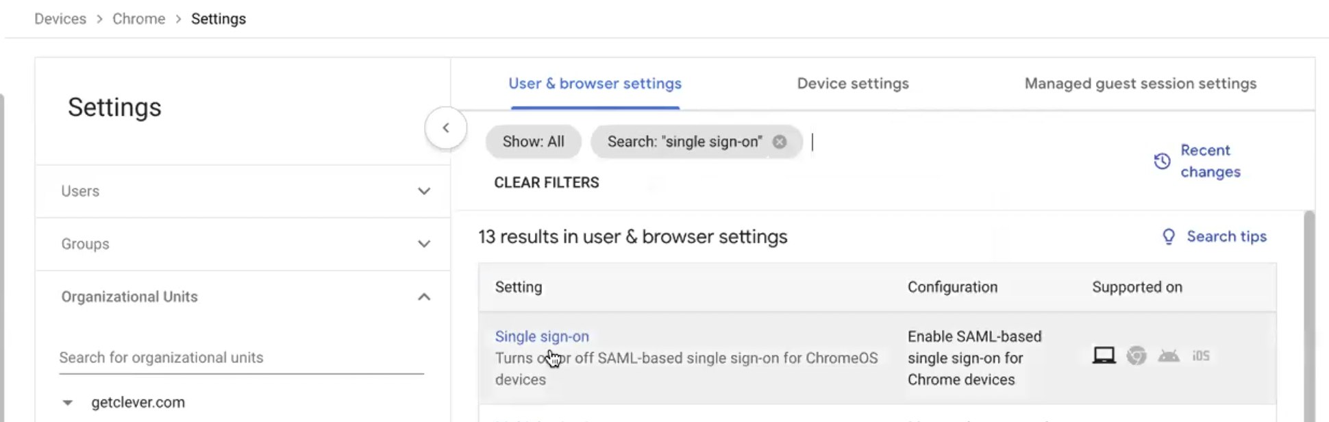 Single Sign-on (SSO): Setting up Clever Badges and Chromebook logins ...