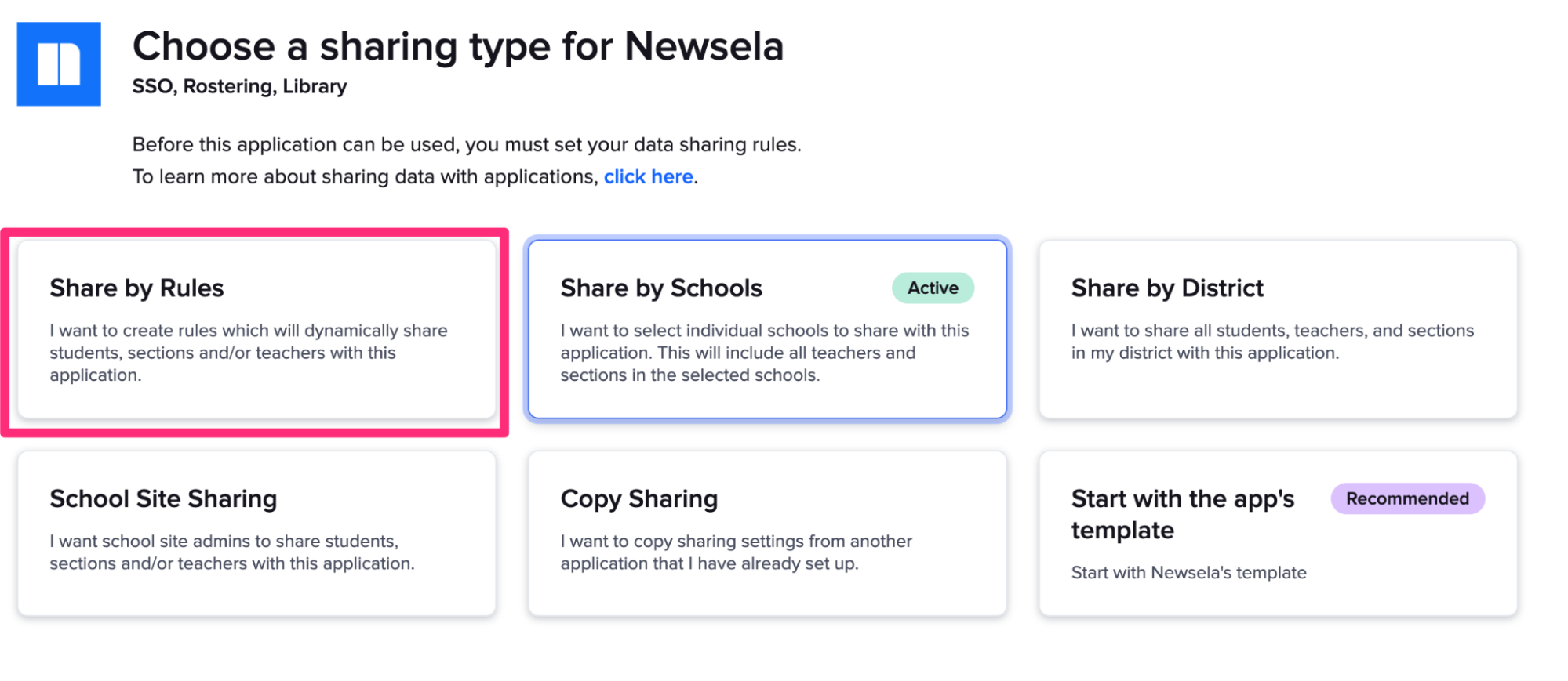 Sharing Permissions: Share by Rules