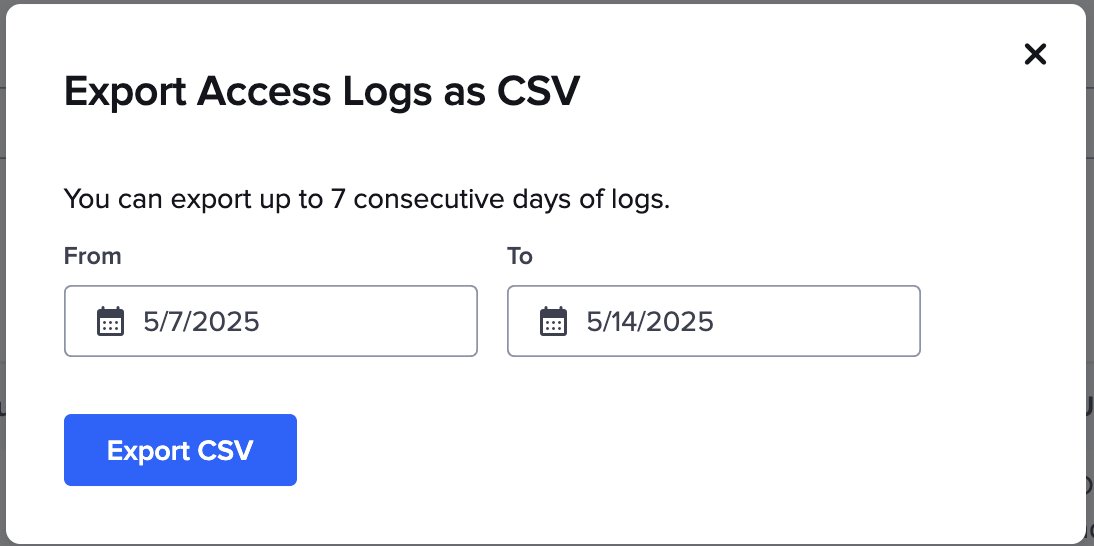 For Clever Admin: Access logs
