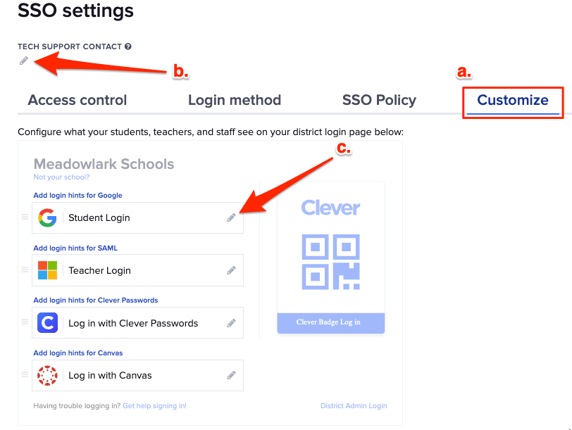 Single sign-on (SSO): Configure a SAML-based IDP for access to Clever