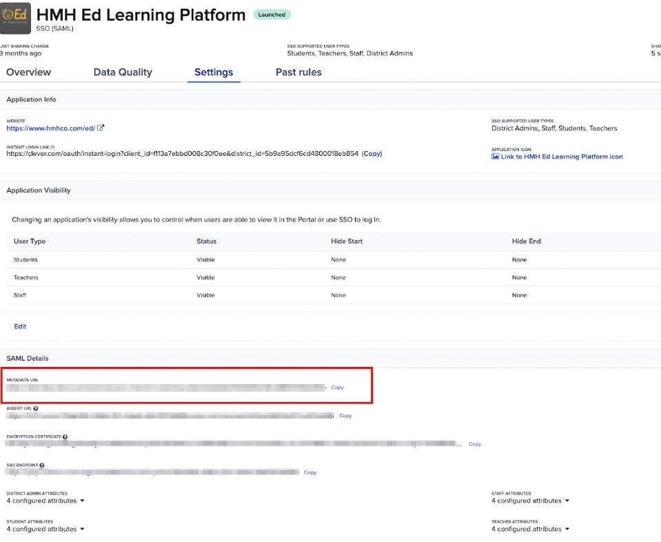 Setting up Single Sign-On (SSO) for HMH