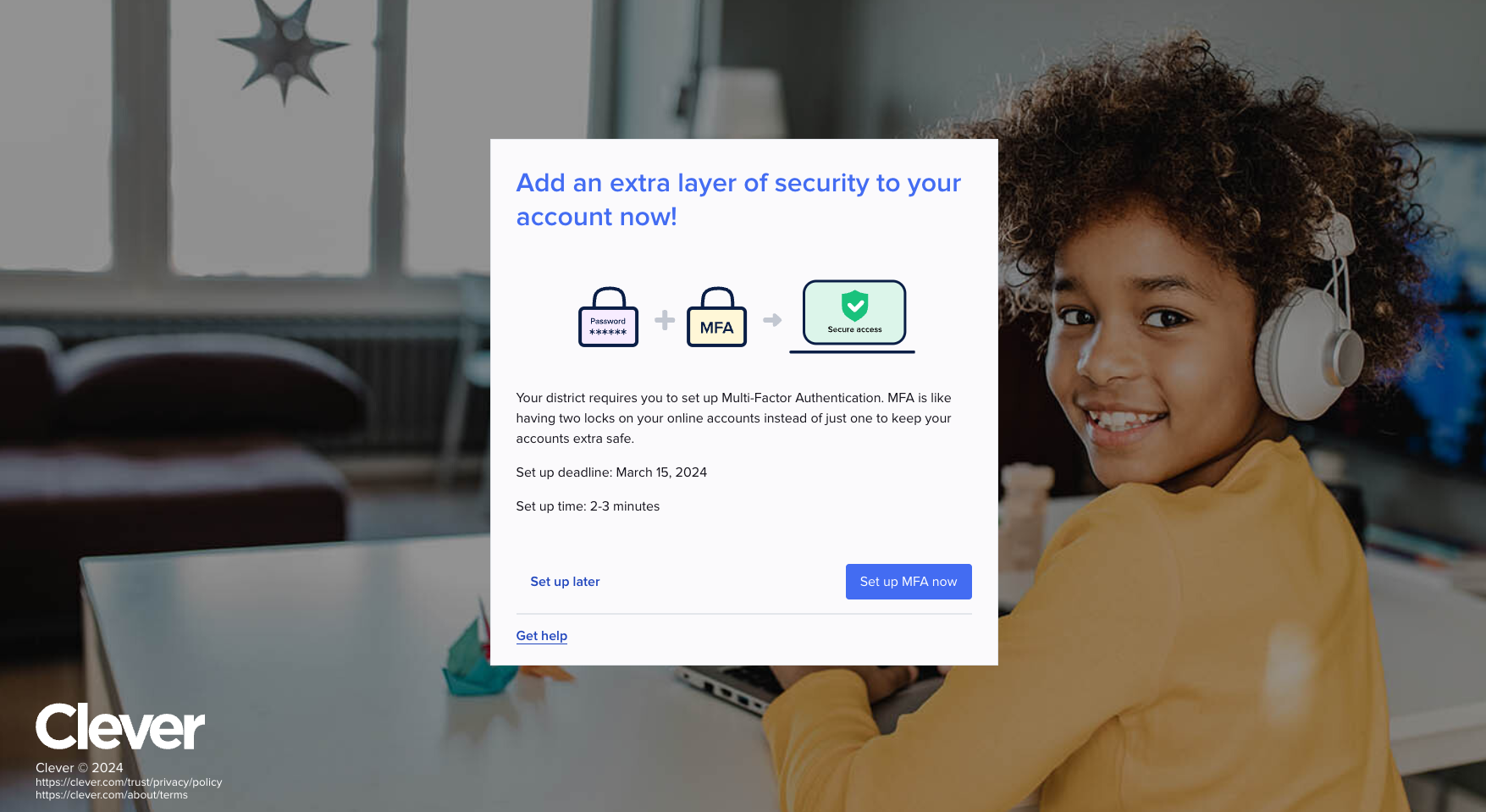 For Clever Admins: Classroom MFA setup