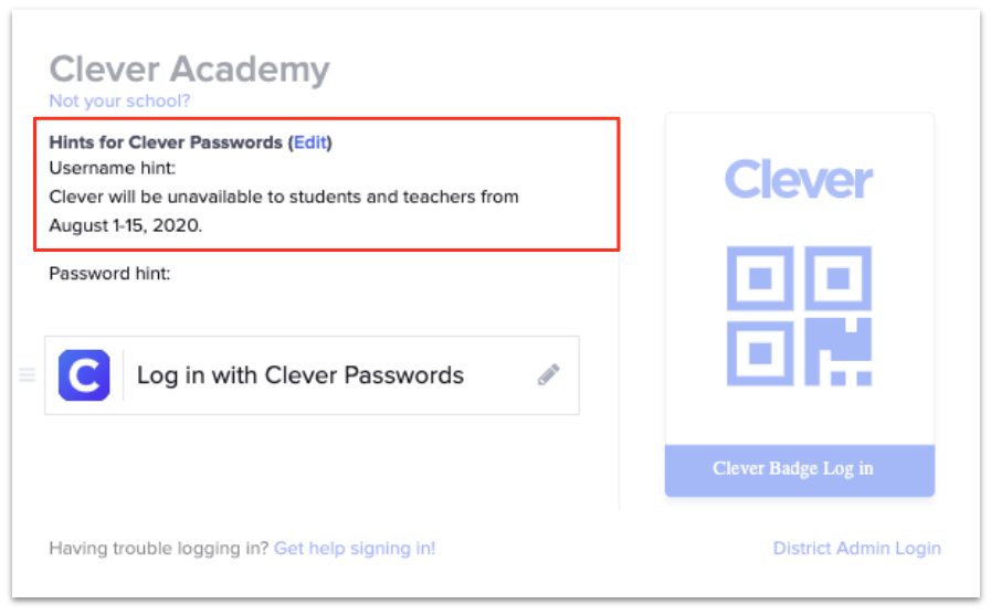 Clever Portal: Disabling Logins before the school year