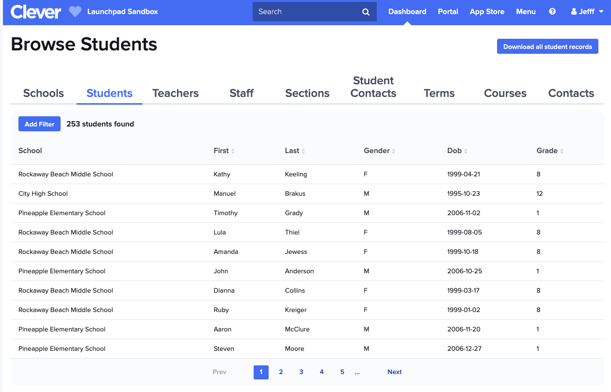 For District Admins: How do I browse district data in Clever? (Data ...