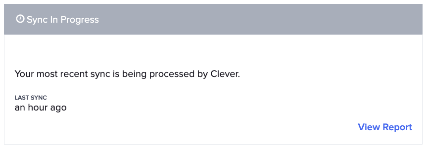 For District Admins: Sync Status