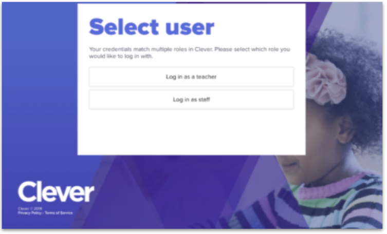 Clever Roles: Staff - How to log in to Clever