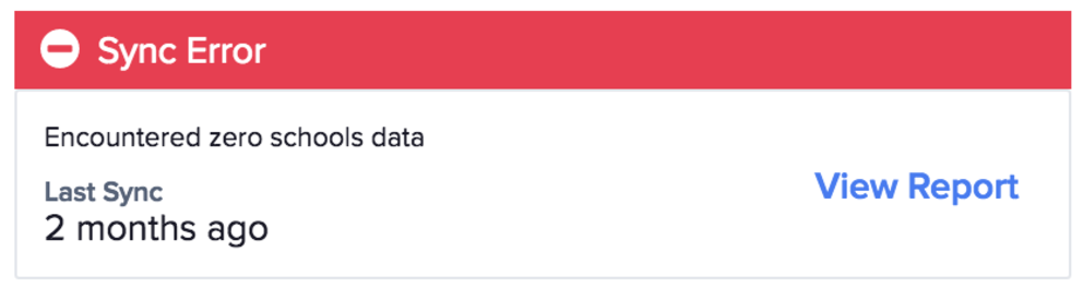 SFTP Syncs: Sync status errors
