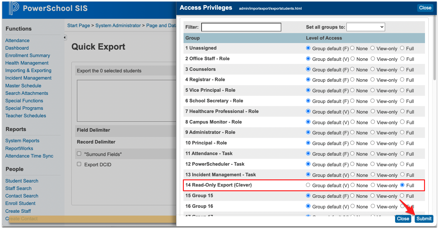 PowerSchool Auto Sync: Student Emails